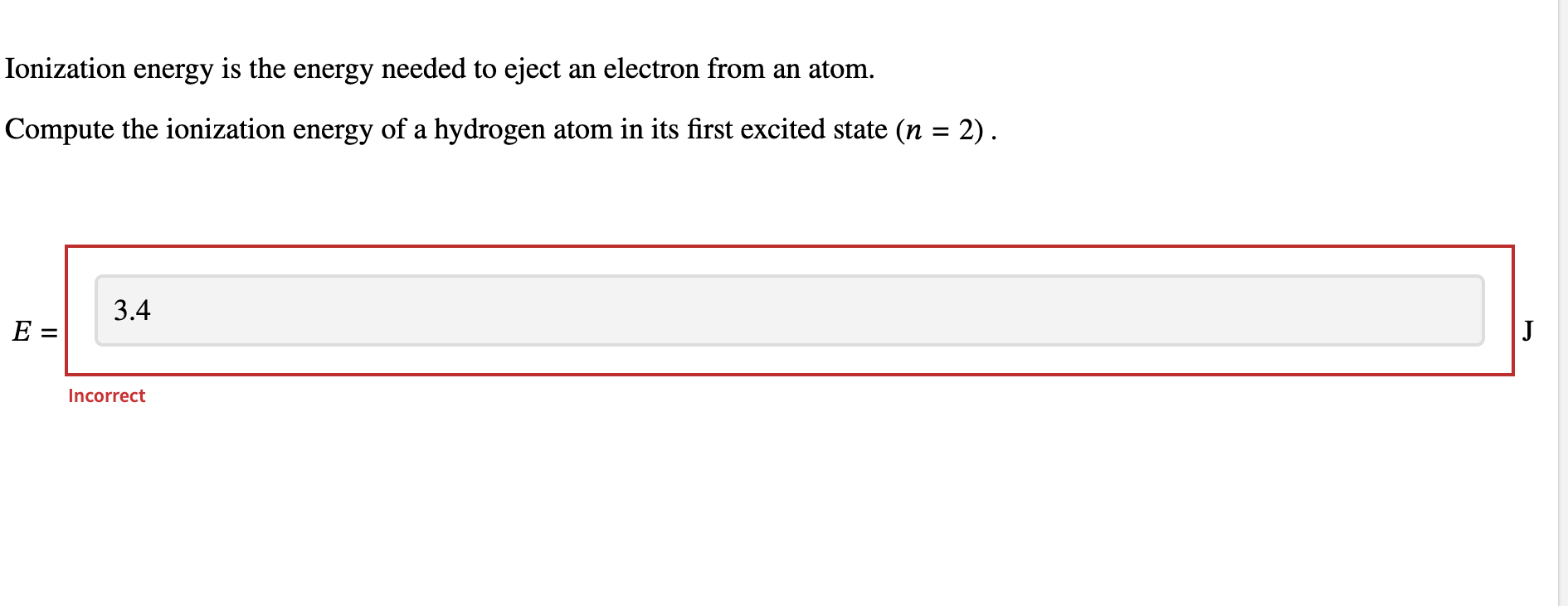 Solved Ionization Energy Is The Energy Needed To Eject An