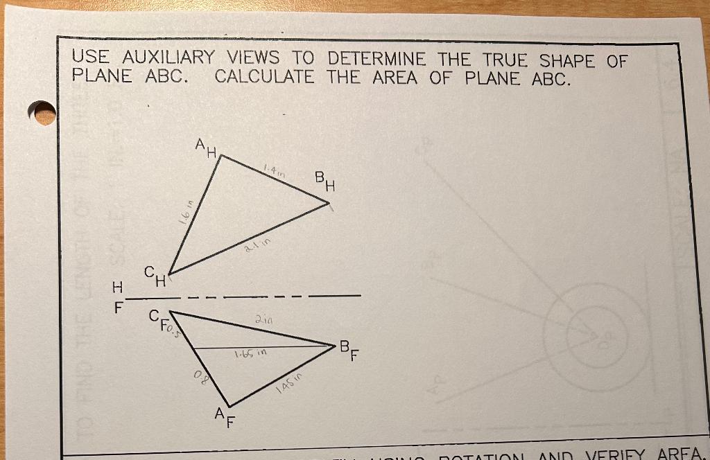 USE AUXILIARY VIEWS TO DETERMINE THE TRUE SHAPE OF | Chegg.com