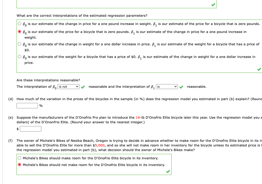 Solved (b) Use the data to develop an estimated regression | Chegg.com