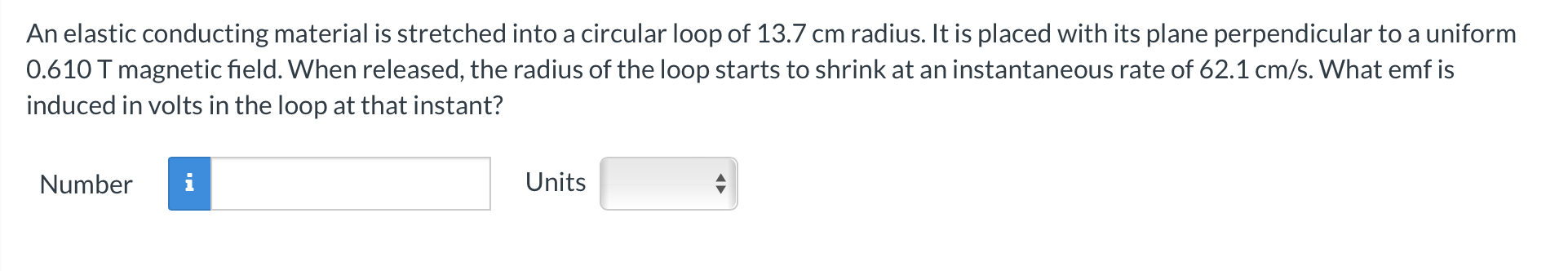 Solved An elastic conducting material is stretched into a | Chegg.com