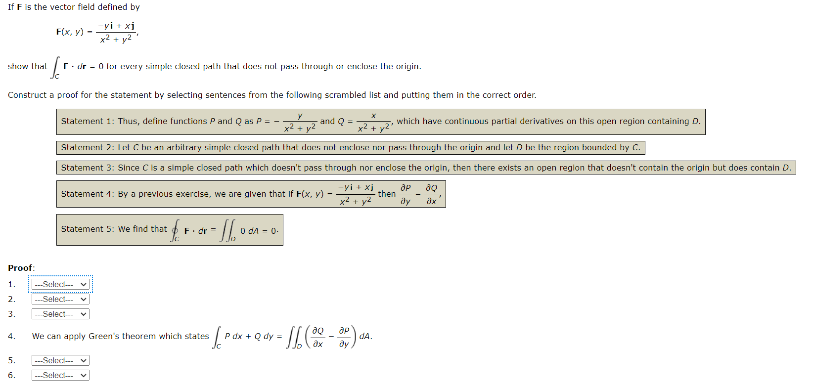 Solved If F is the vector field defined by | Chegg.com