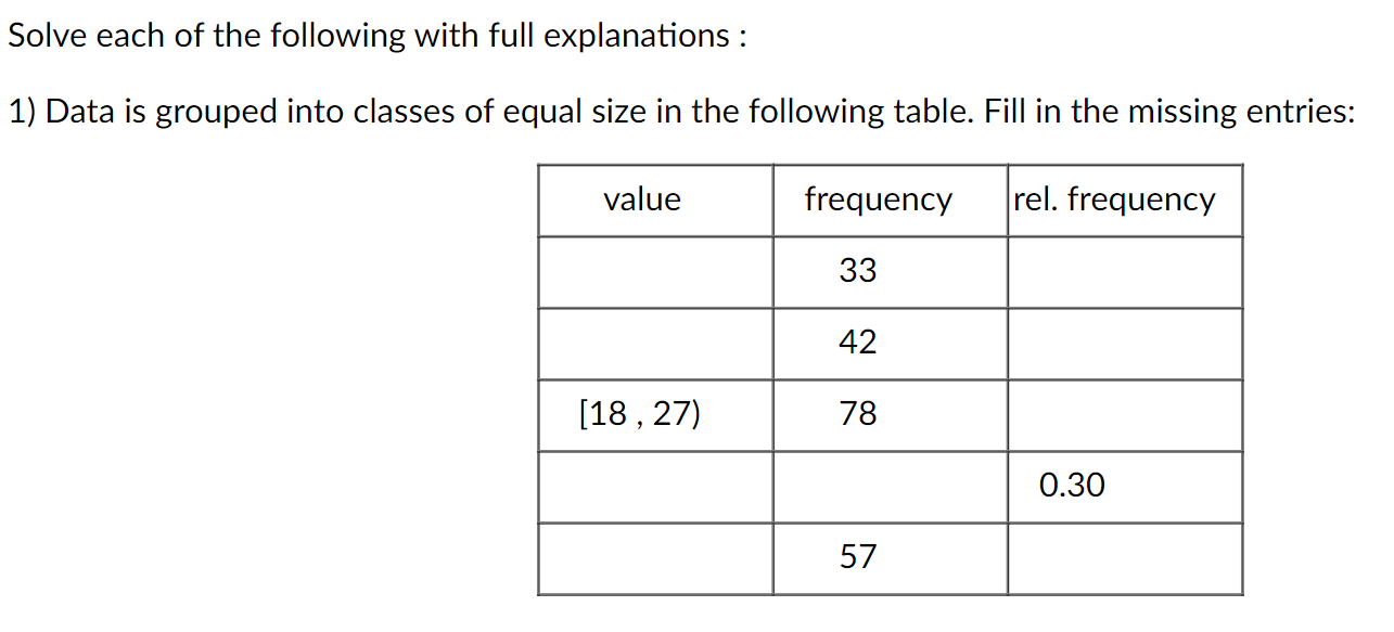 Solved Solve each of the following with full explanations : | Chegg.com