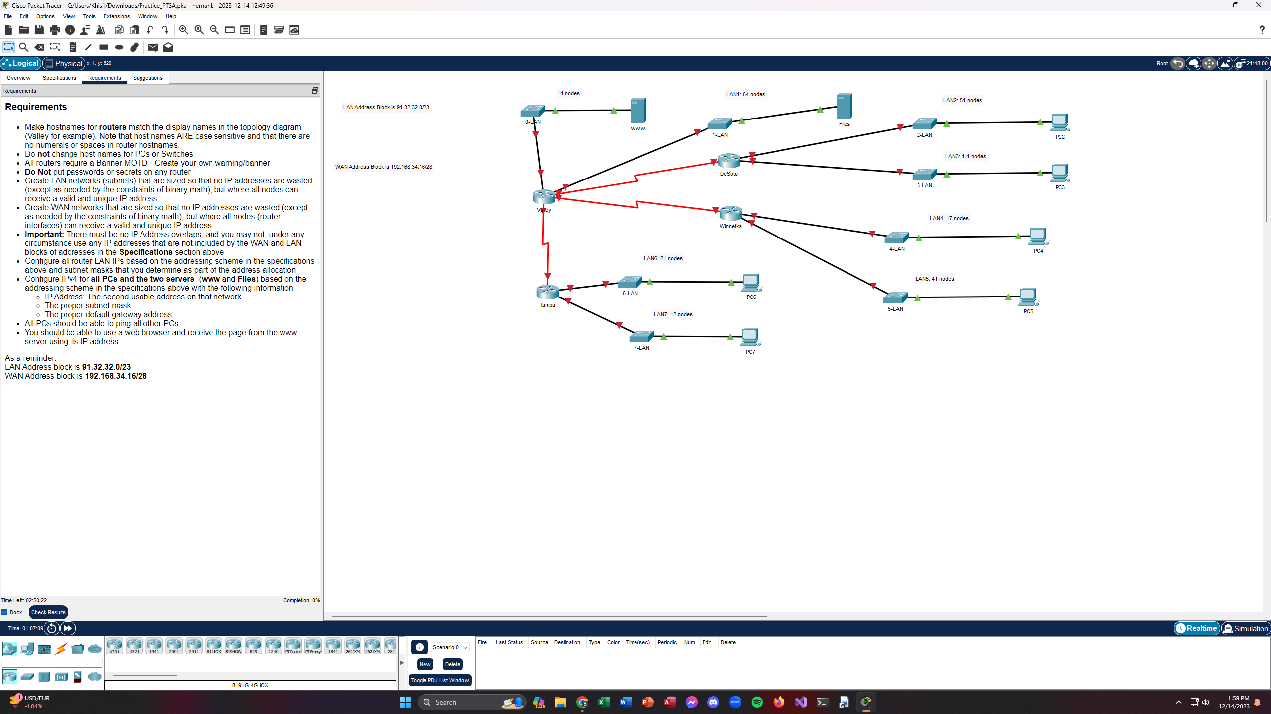 Solved i need to determine ips needed, subnet mask for lans | Chegg.com