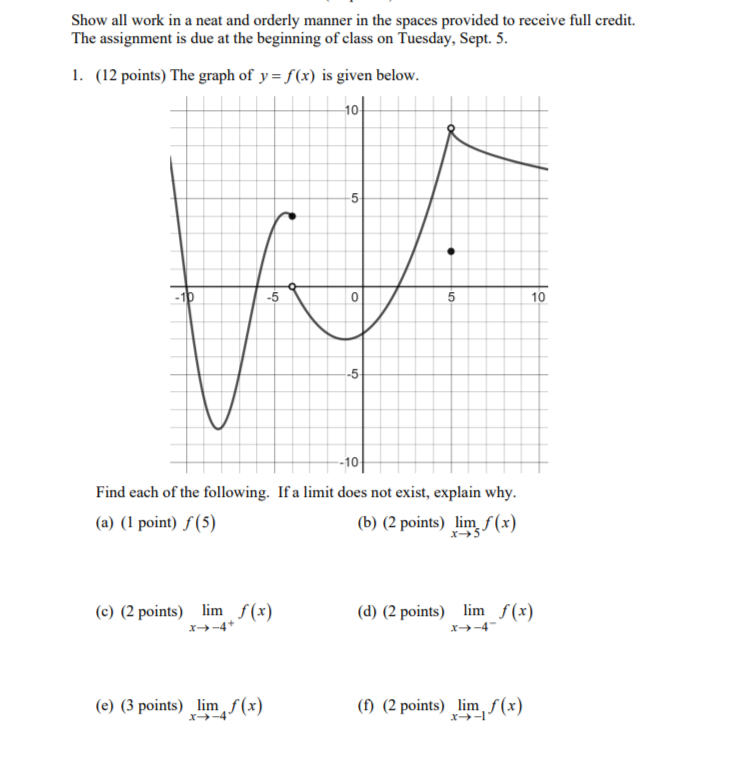 Solved Show all work in a neat and orderly manner in the | Chegg.com