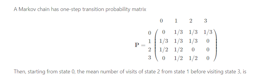 Solved A Markov chain has one-step transition probability | Chegg.com