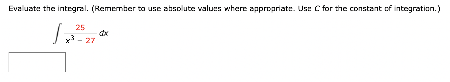 Solved Evaluate the integral. (Remember to use absolute | Chegg.com