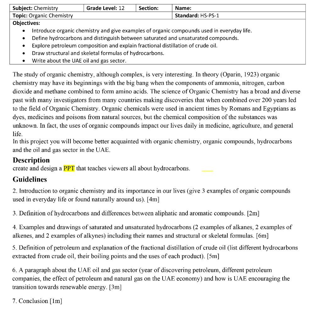 Examples Of Organic Chemistry In Everyday Life
