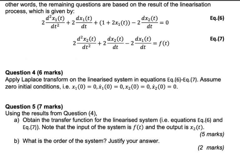 Solved other words, the remaining questions are based on the | Chegg.com