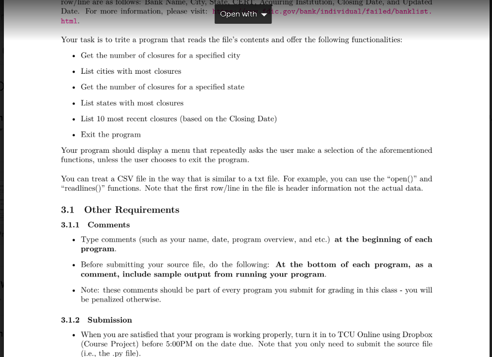 PLEASE DO NOT IMPORT ANY PYTHON MODULES. DO IT | Chegg.com