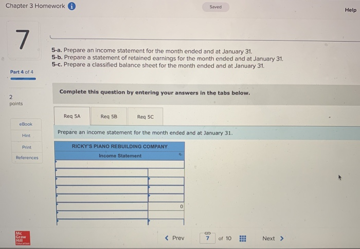 Solved Chapter 3 Homework Saved Help Save& Exit Check n | Chegg.com