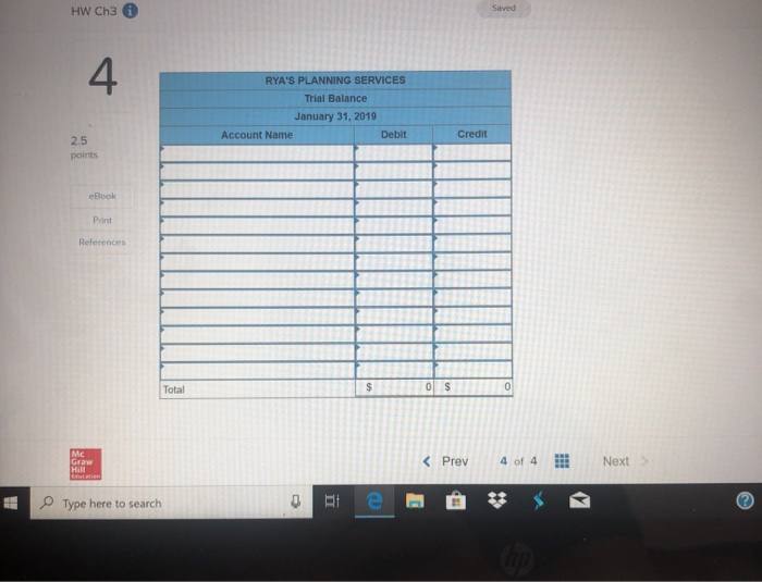 Solved HW Ch3 Saved Не 4 ! Required information (The | Chegg.com