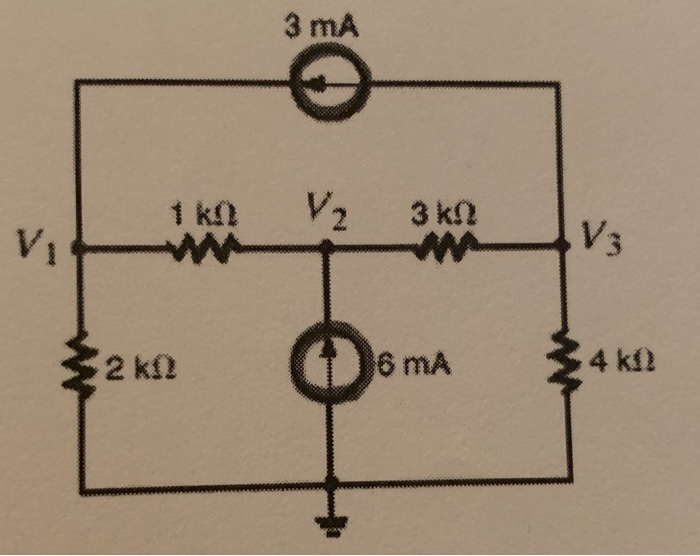Solved write the node equations in matrix form and find all | Chegg.com