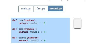 main.py first.py second.py import first def one | Chegg.com