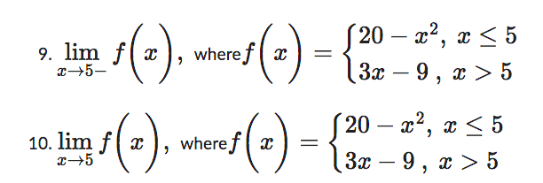 Solved Evaluate each of the limits below using algebraic | Chegg.com