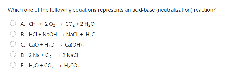 Solved Which one of the following equations represents an | Chegg.com