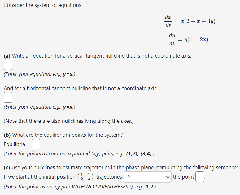 Solved Consider the system of | Chegg.com