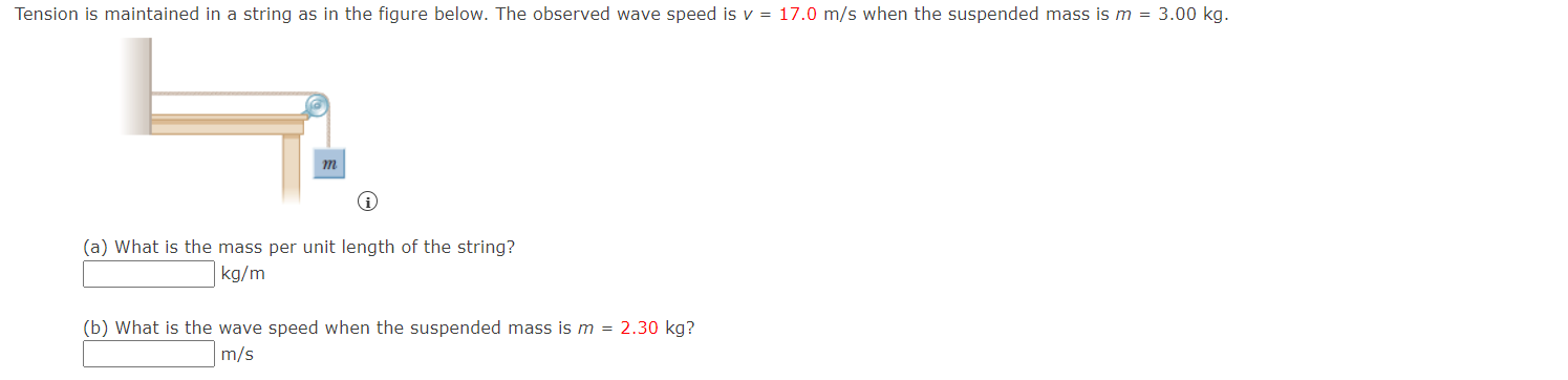 Solved Tension is maintained in a string as in the figure | Chegg.com