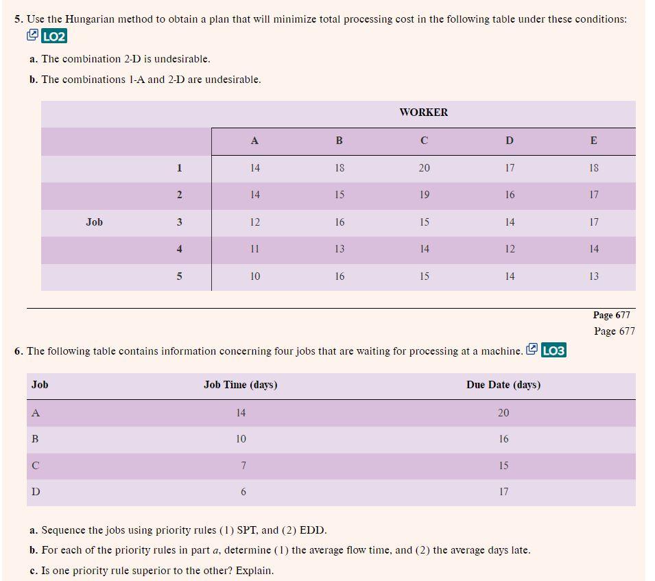 Solved 1. Use the Hungarian method to determine the best way | Chegg.com
