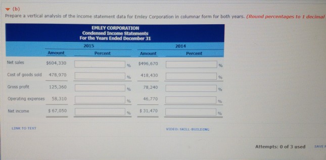 Solved Exercise 18-4 (Part Level Submission) The comparative | Chegg.com