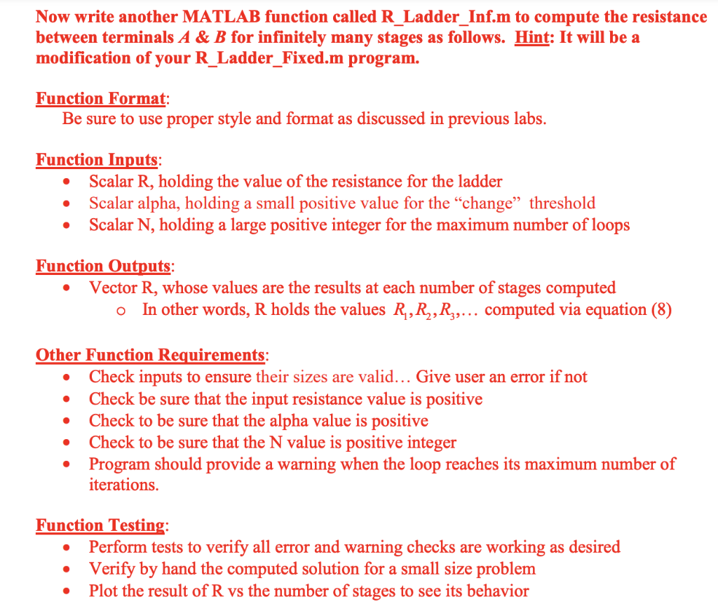 Now write another MATLAB function called | Chegg.com