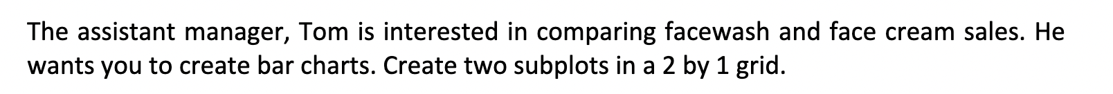 Solved Using Python, how do i create two subplots in a 2 by | Chegg.com