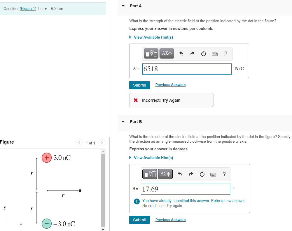 Solved Consider (Figure 1). Let r=6.2 cm Part A What is the | Chegg.com Solved Consider (Figure 1). Let r=6.2 cm Part A What is the | Chegg.com