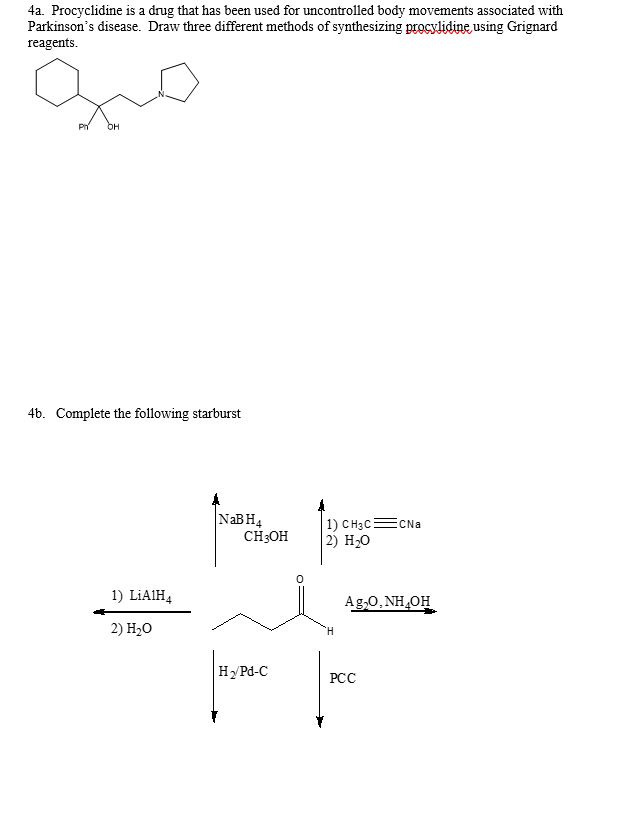 Solved 4a. Procyclidine is a drug that has been used for | Chegg.com