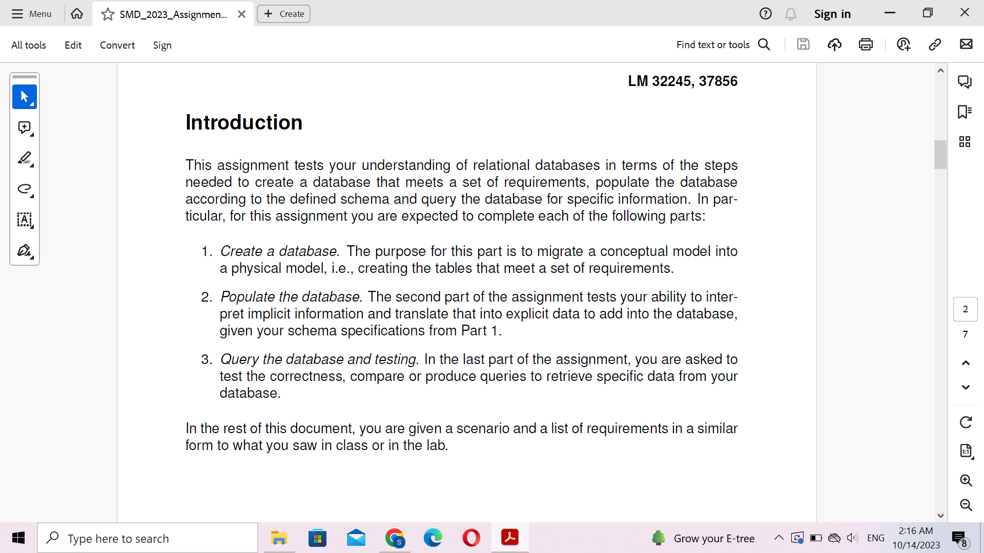 Solved This assignment tests your understanding of | Chegg.com