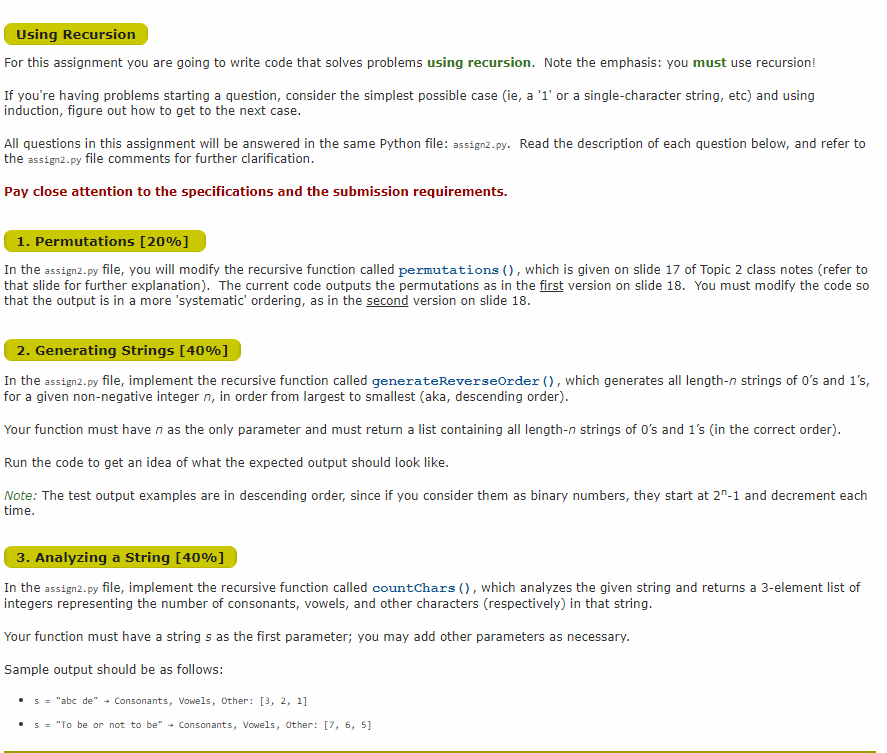 Solved For this assignment you are going to write code that | Chegg.com