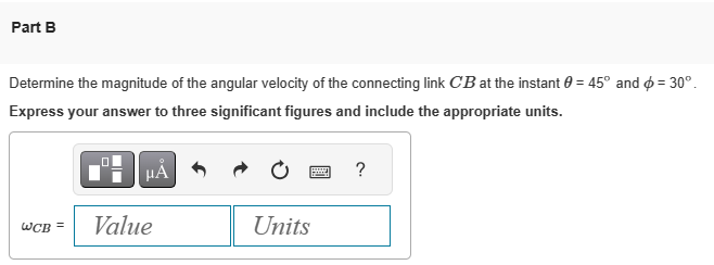 [solved] The Angular Velocity Of Link Ab Is Ab 2 4rad S