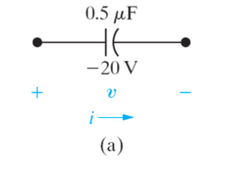 Solved The initial voltage on the 0.5 AF capacitor shown in | Chegg.com