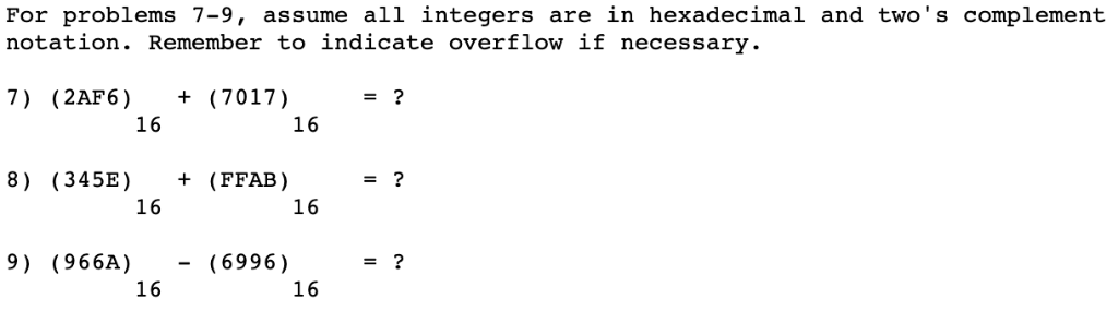 Solved For problems 7-9, assume all integers are in | Chegg.com