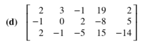 For each of the following matrices A , determine the | Chegg.com