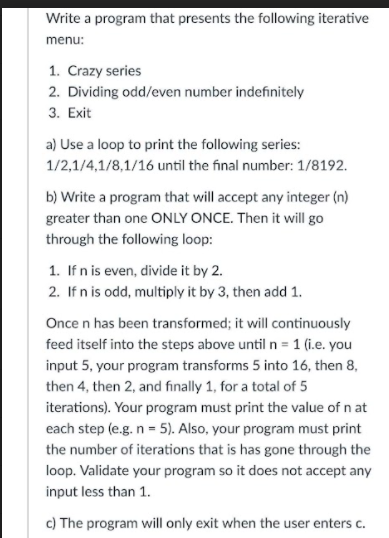 Solved use c++ online and do you own work please if a see a | Chegg.com