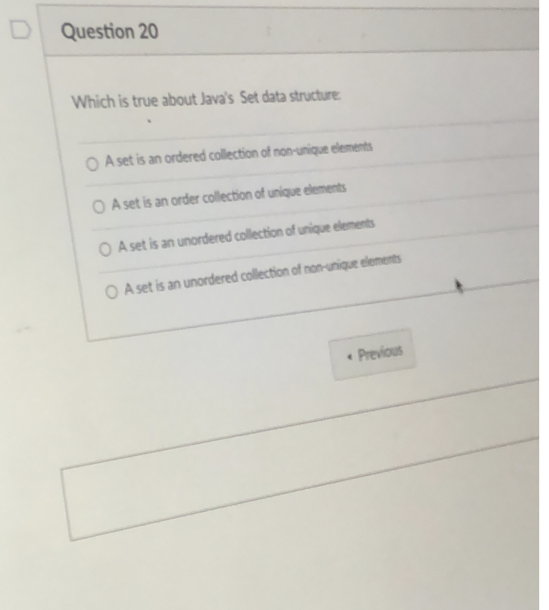 Solved Question 17 The Map data structure manages | Chegg.com