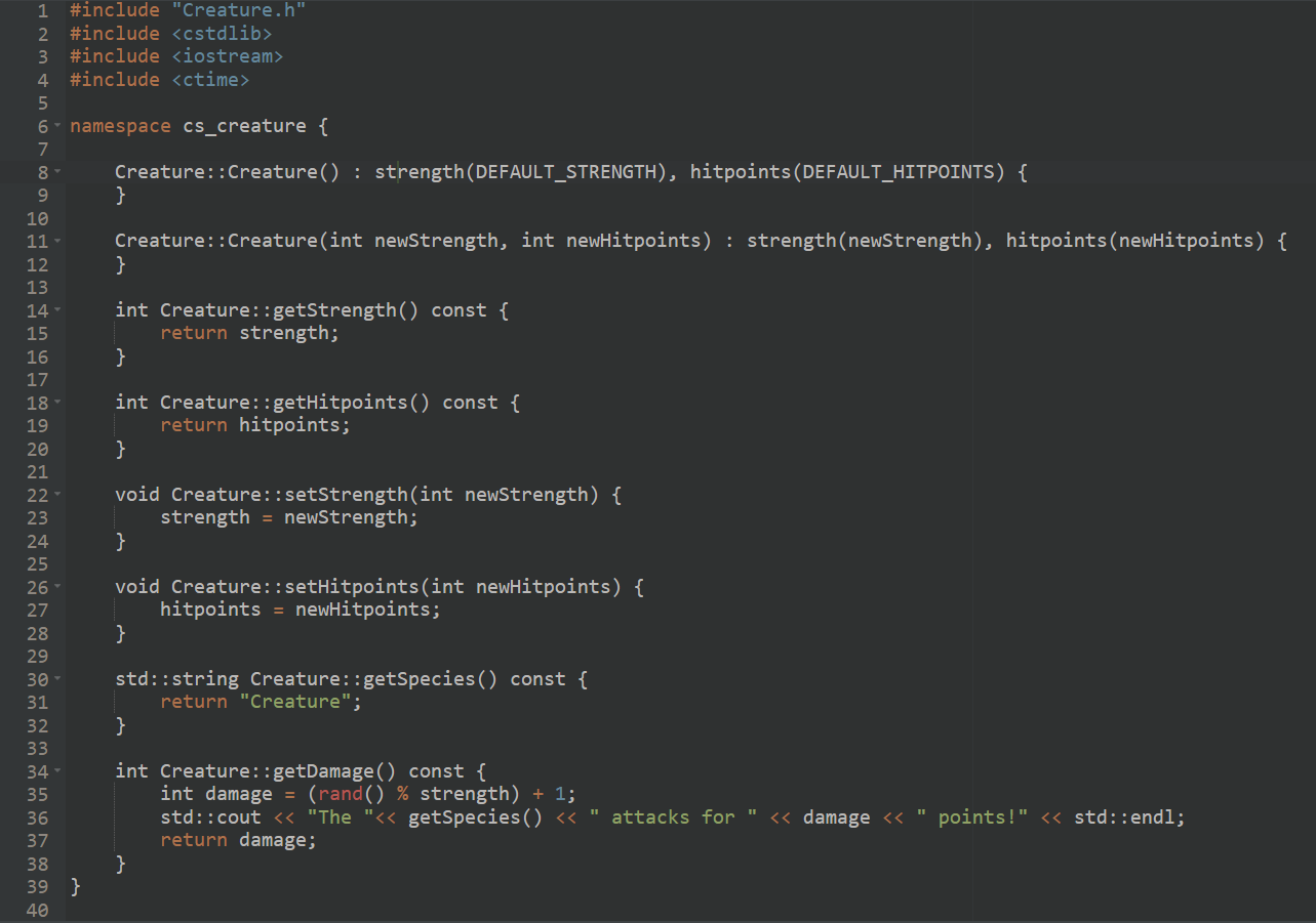 Solved It's messy that in the Balrog class's getDamage() | Chegg.com