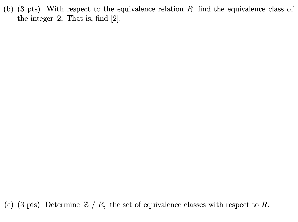 Solved Let R be the relation on Z defined by xRy if and only | Chegg.com