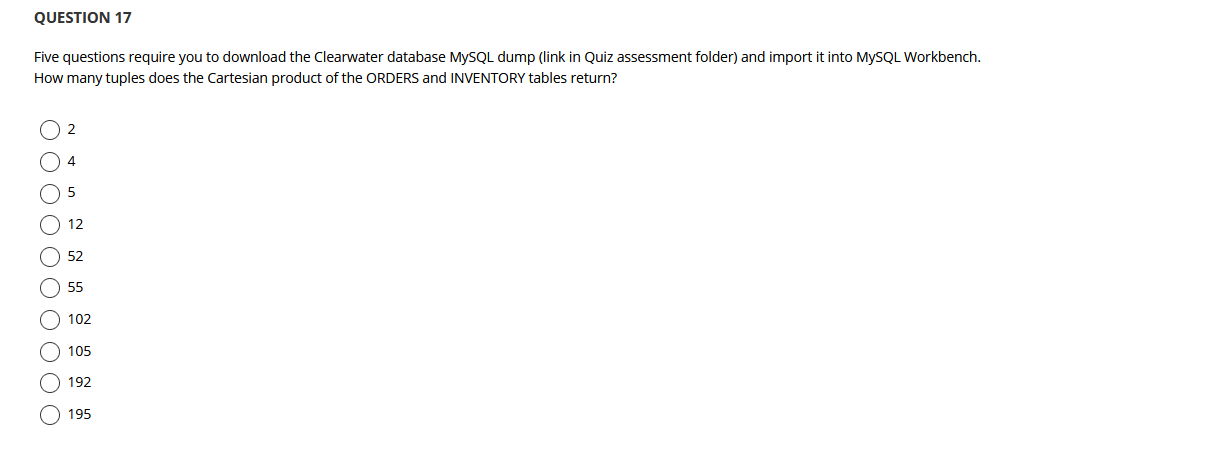 Solved SQL DUMP: CREATE DATABASE IF NOT EXISTS | Chegg.com
