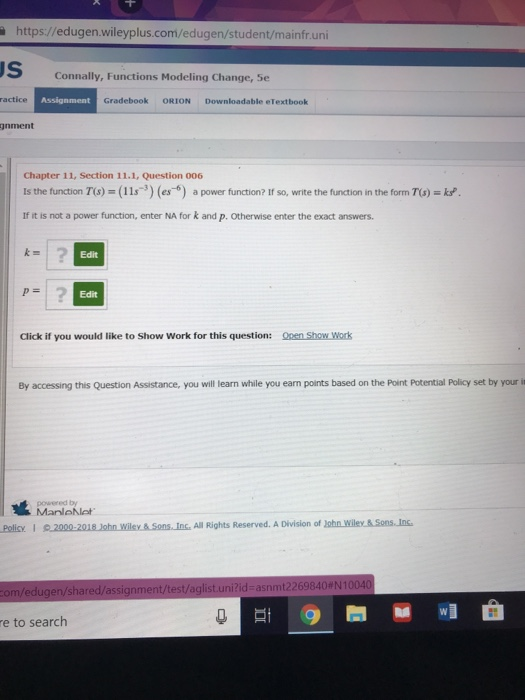 Solved S Connally, Functions Modeling Change, Se actice | Chegg.com