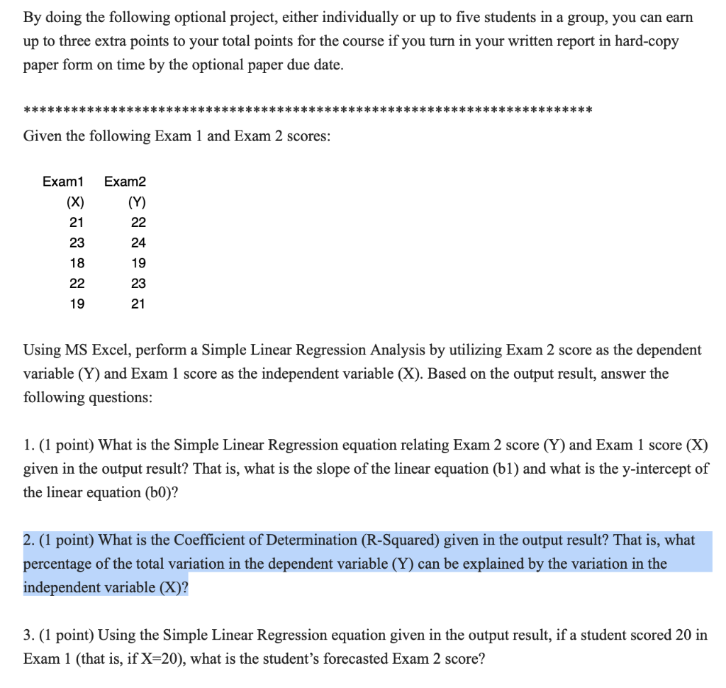 Solved What is the Coefficient of Determination (R-Squared) | Chegg.com