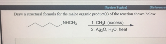 Solved Review Topics] Draw a structural formula for the | Chegg.com
