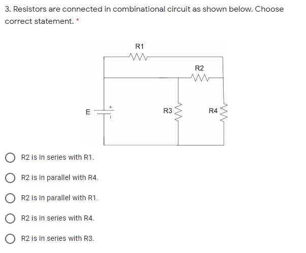 Solved 3. Resistors are connected in combinational circuit | Chegg.com