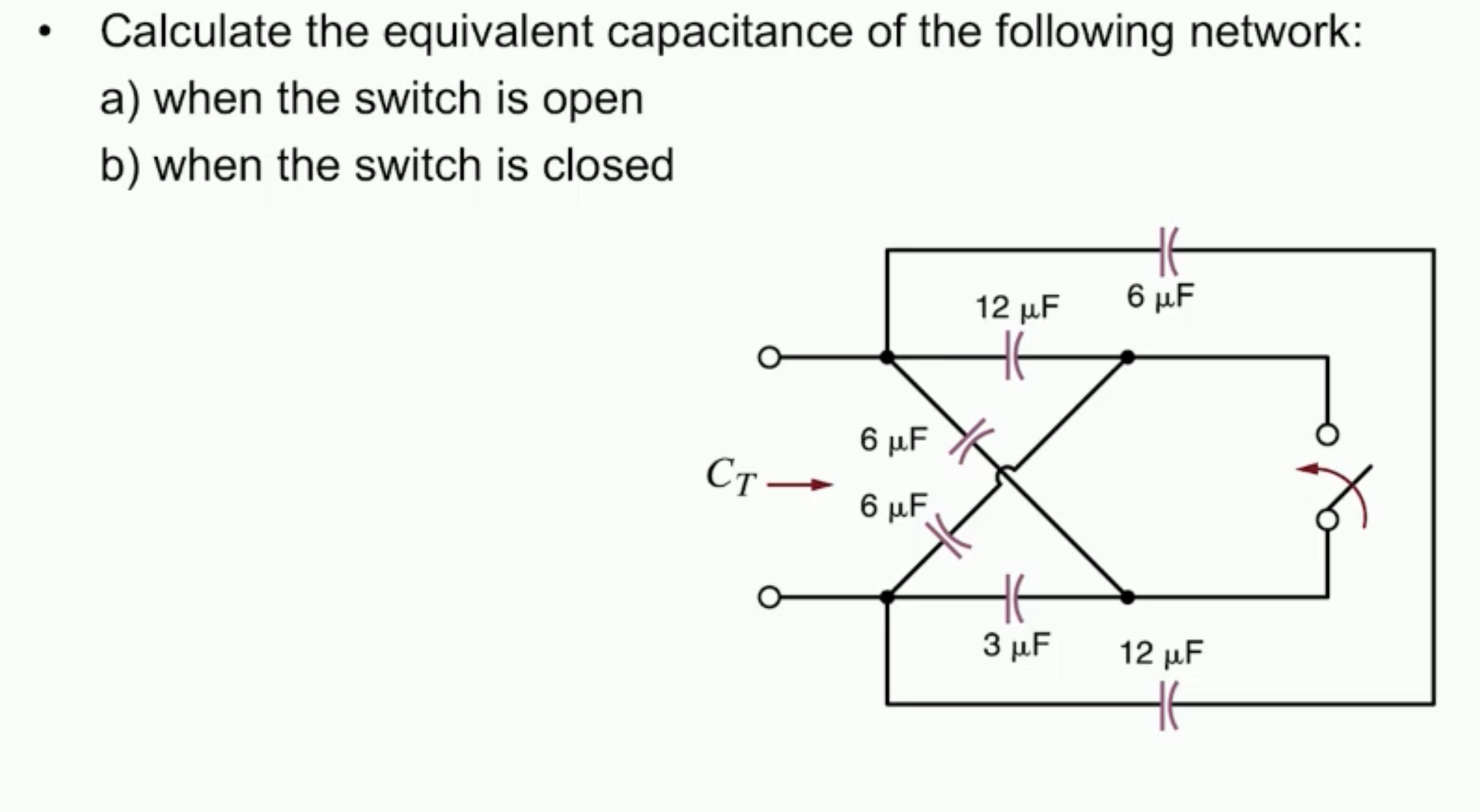 Solved Calculate the equivalent capacitance of the following | Chegg.com