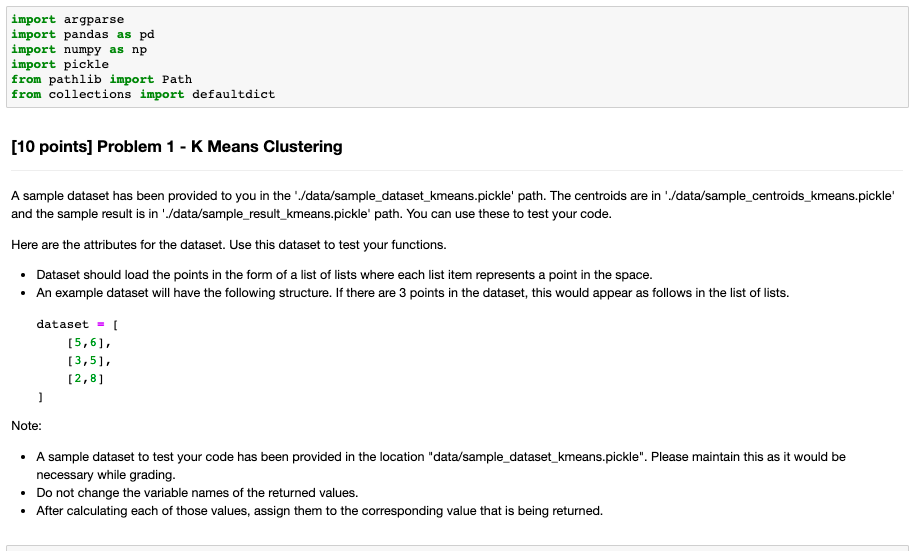 import argparse import pandas as pd import numpy as | Chegg.com