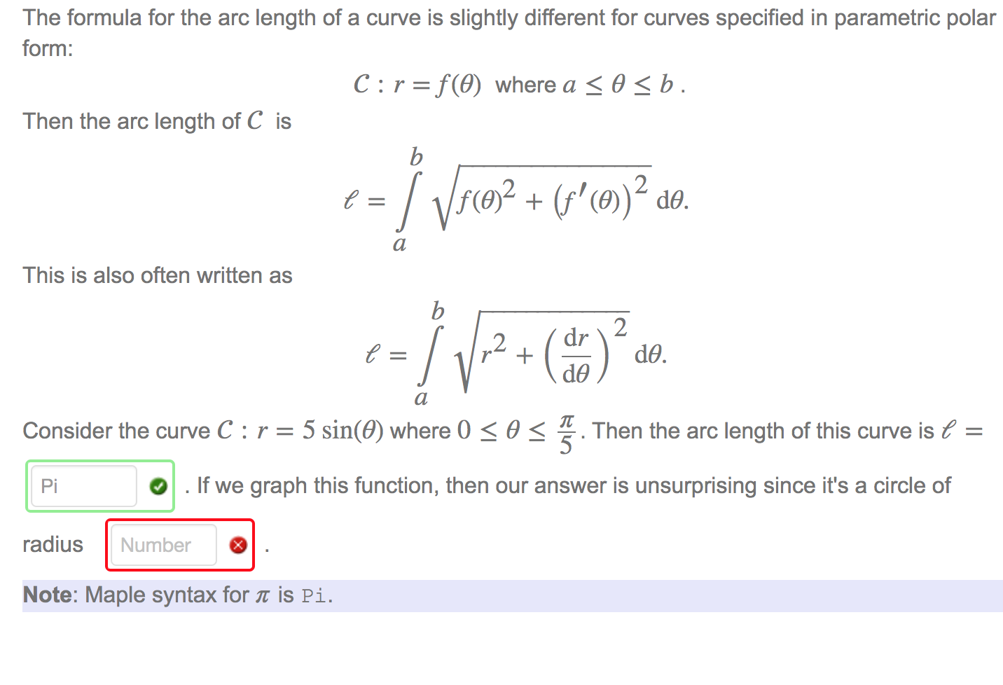 Solved The formula for the arc length of a curve is slightly | Chegg.com
