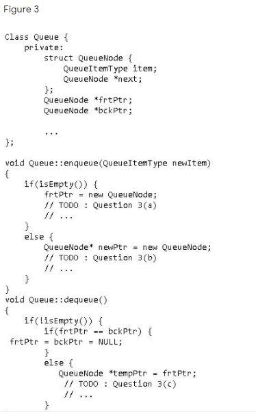 Solved Figure 3 Class Queue Private Struct Queuenode 3484