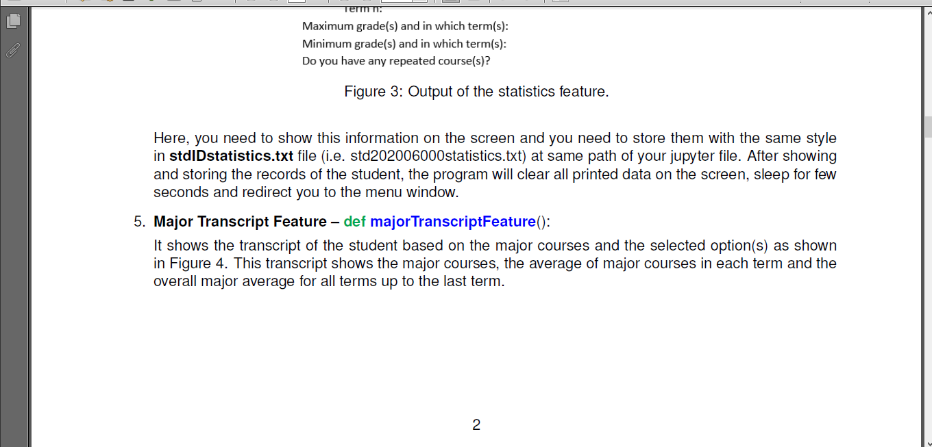 Develop a menu driven complete program that can | Chegg.com