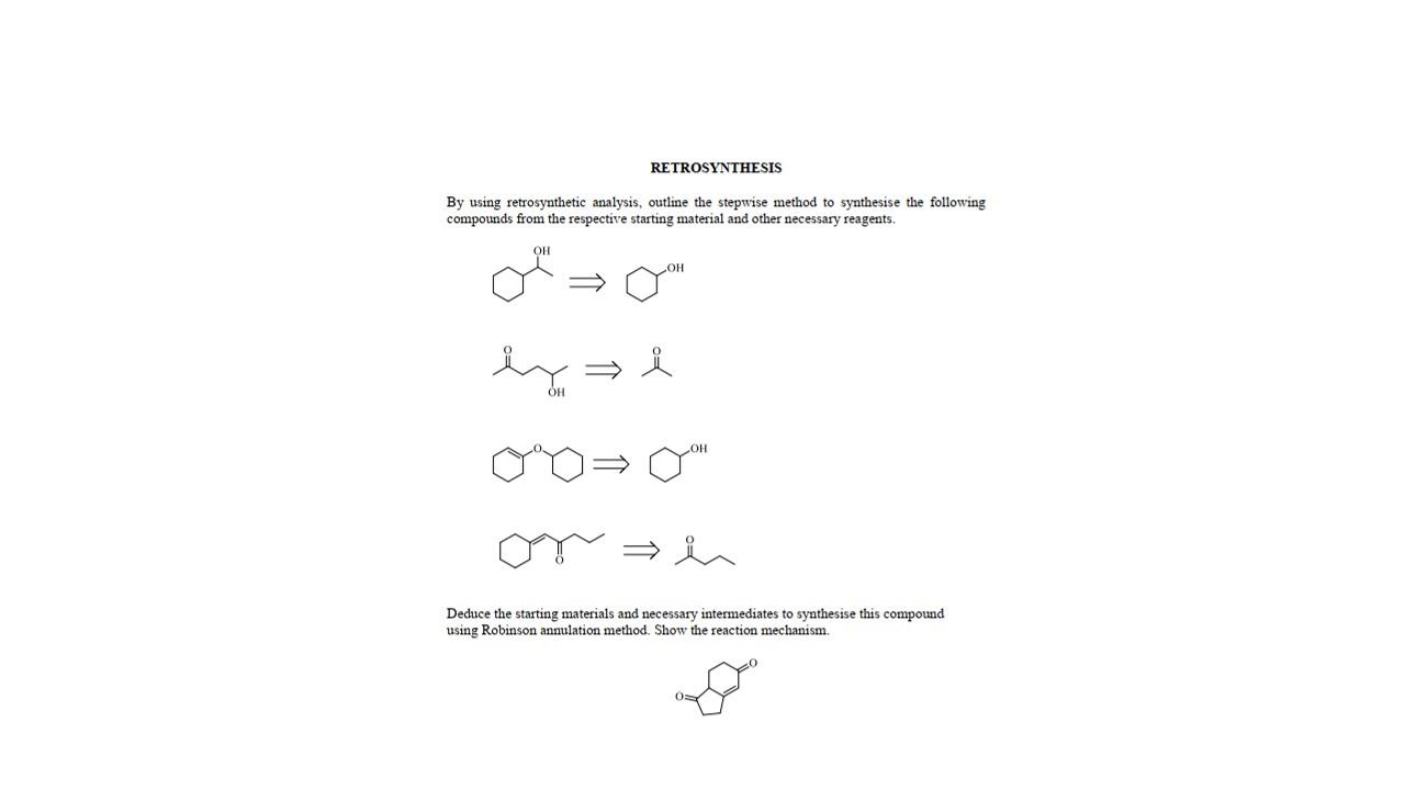 Solved RETROSYNTHESIS By using retrosynthetic analysis, | Chegg.com