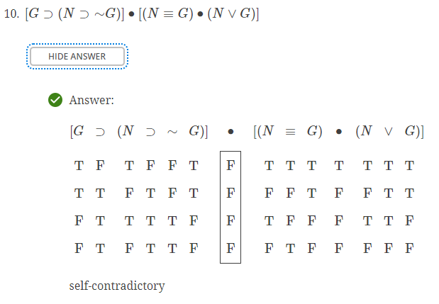 Solved Use truth tables to determine whether the following | Chegg.com