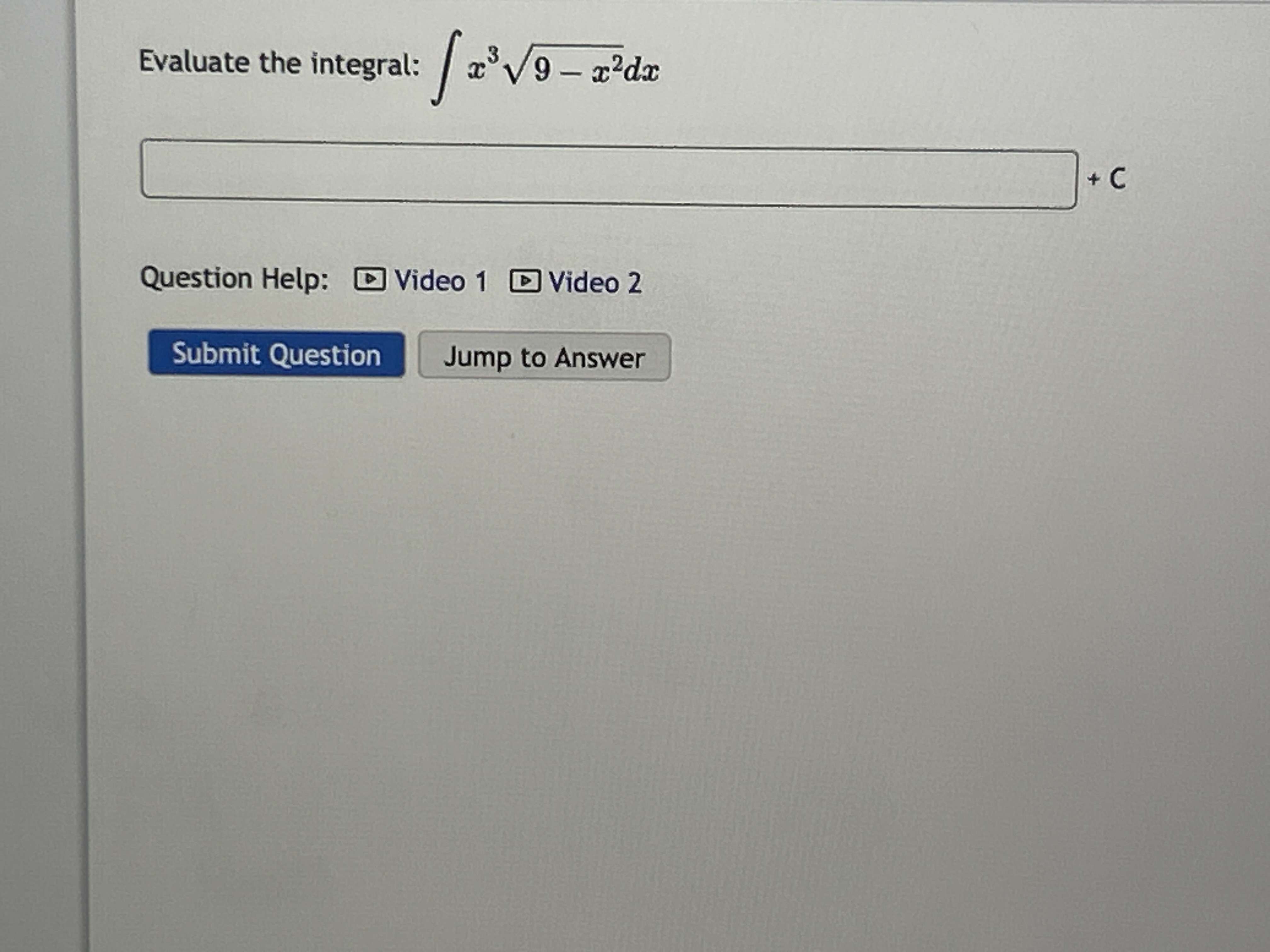 Solved Evaluate the integral: ∫﻿﻿x39-x22dx | Chegg.com